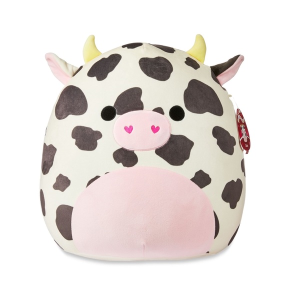 Squishmallows | Other | Nwt 6 Colin The Cow With Heart Nose Valentine ...